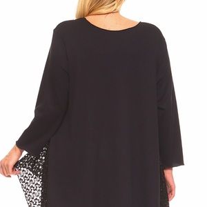 Simplicitie Inc. | Tops | Plus Size Tunic With Lace | Poshmark
